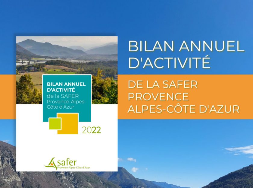 Synthèse du bilan annuel d’activité 2022 – SAFER PACA